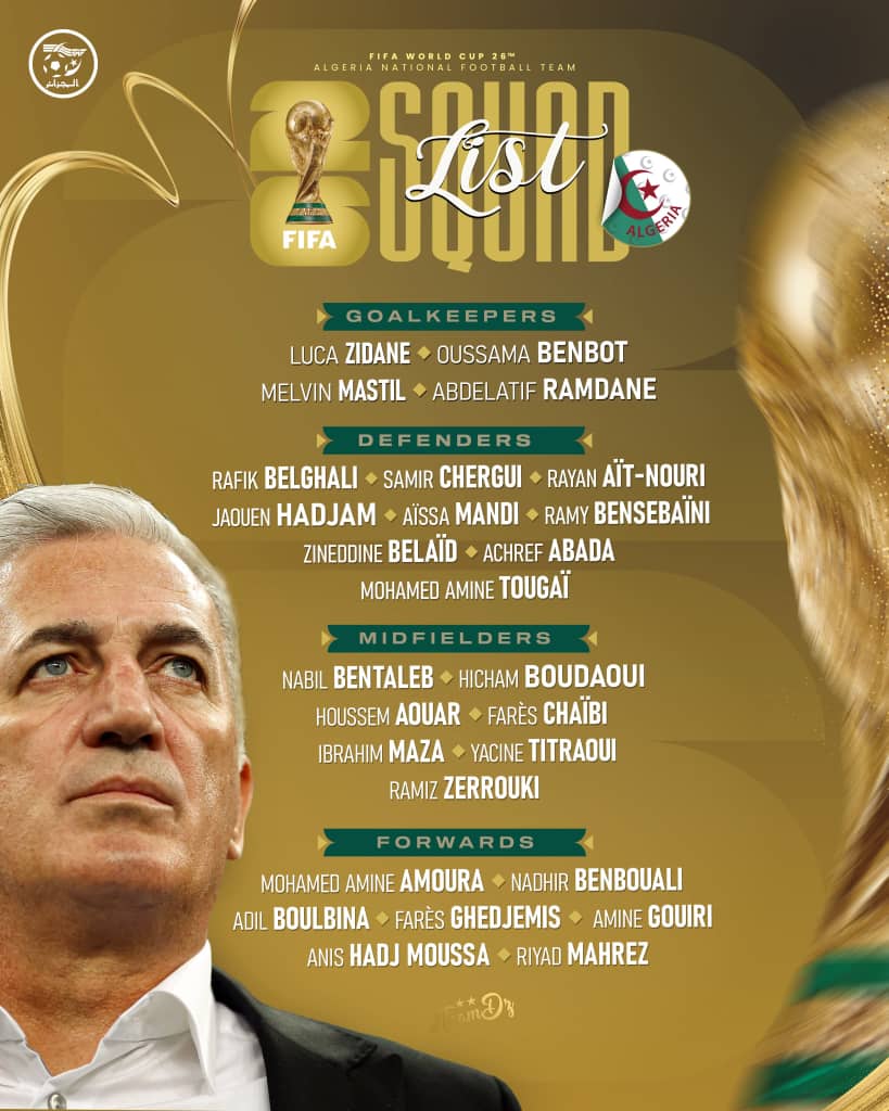 Equipe Nationale de football – Mondial 2026: Petkovic dévoile sa liste ...